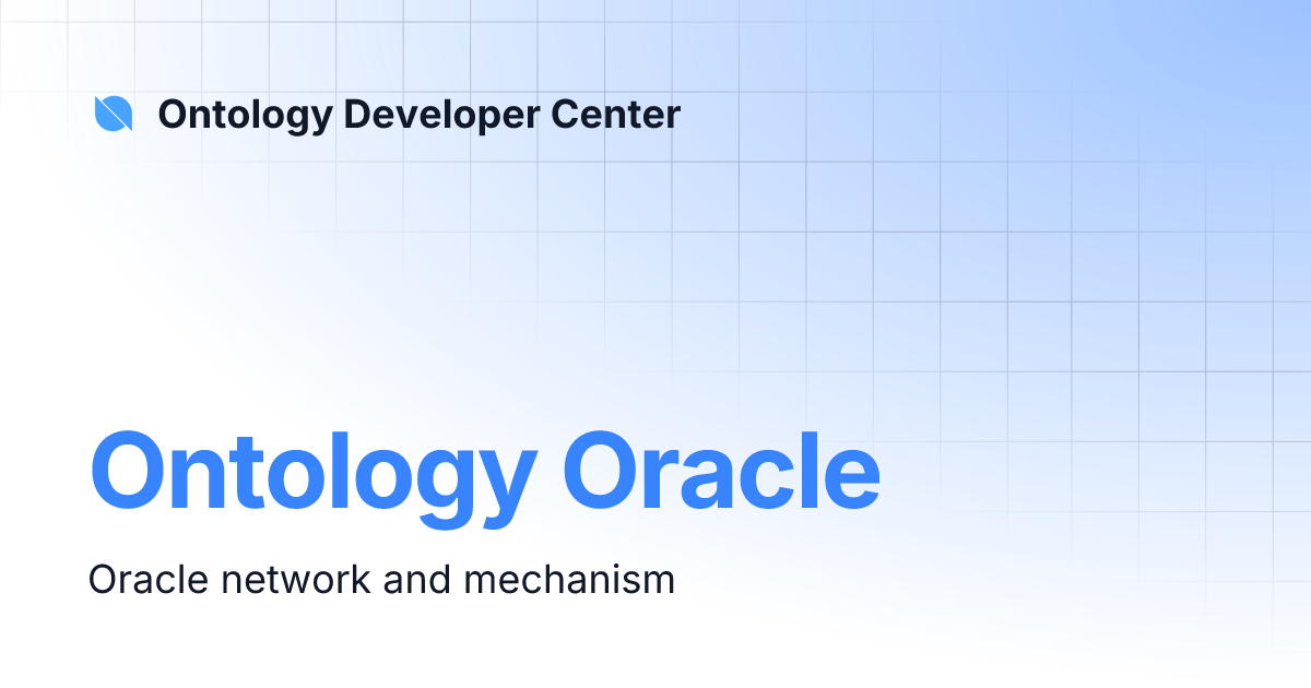 Ontology Oracle | Ontology Developer Center
